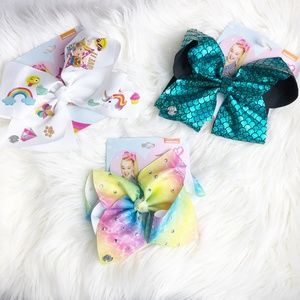 JoJo Siwa | Accessories | Lot Of 3 New Jojo Siwa Cheer Dance Large Bows ...
